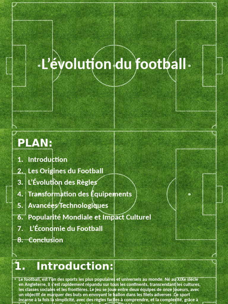 Évolution du Football à Travers le Temps | PDF | Football | Des sports