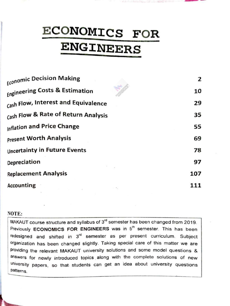 Economics For Engineer | PDF
