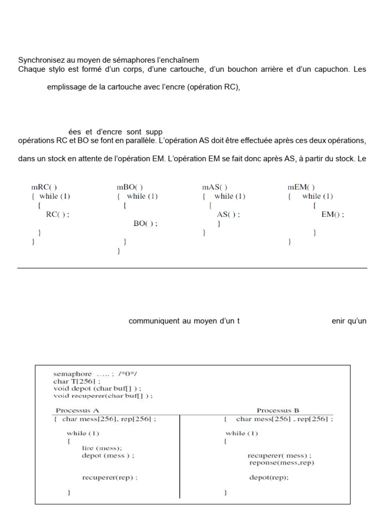 TD 2 Semaphore | PDF | Informatique | Programmation concurrente