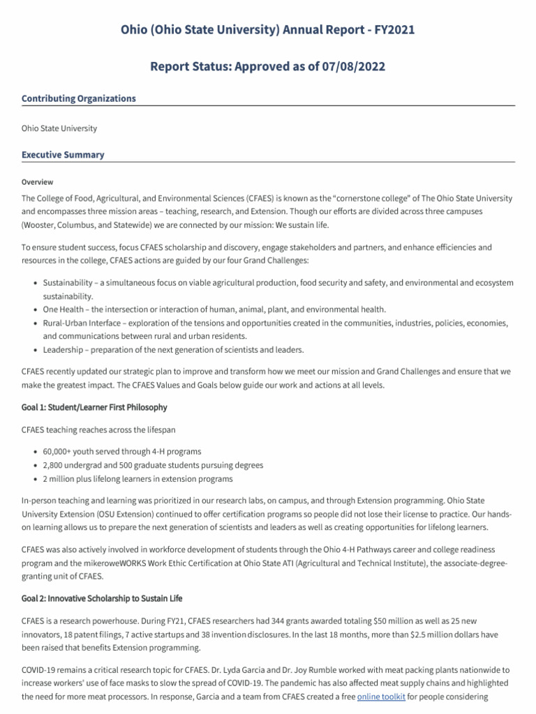 2021 Ohio State University Research and Extension Annual Report of ...