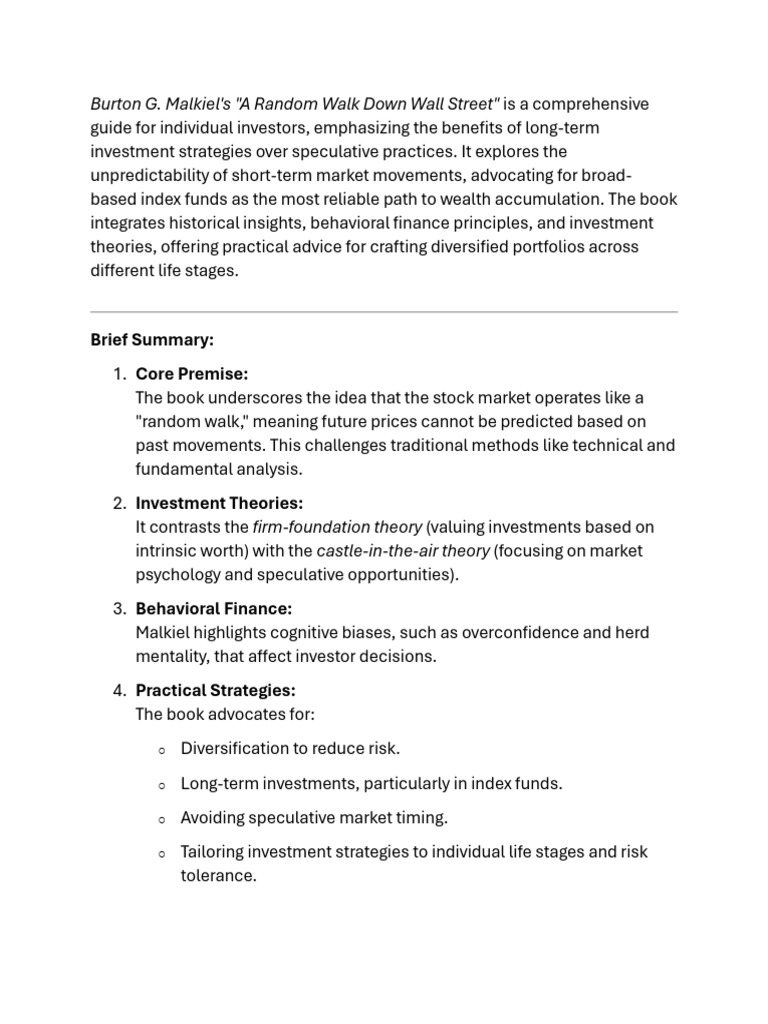 Guide to Long-Term Investing Strategies | PDF