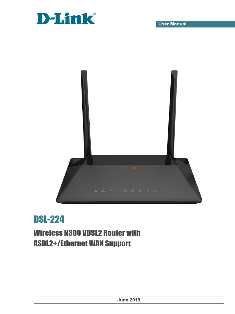 DLINK-DSL-224 - R1 - User Manual - 3.0.4 - 17.06.19 - EN | PDF | Computer Network | I Pv6