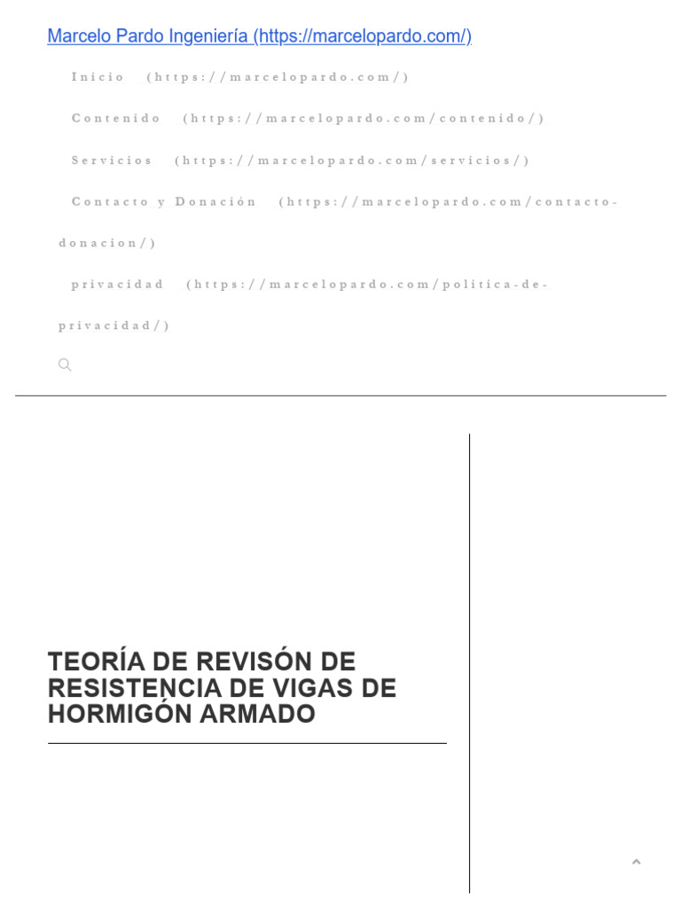 6.- Teoría de revisión de resistencia a flexión de vigas de concreto con As y A´s | PDF | Viga ...