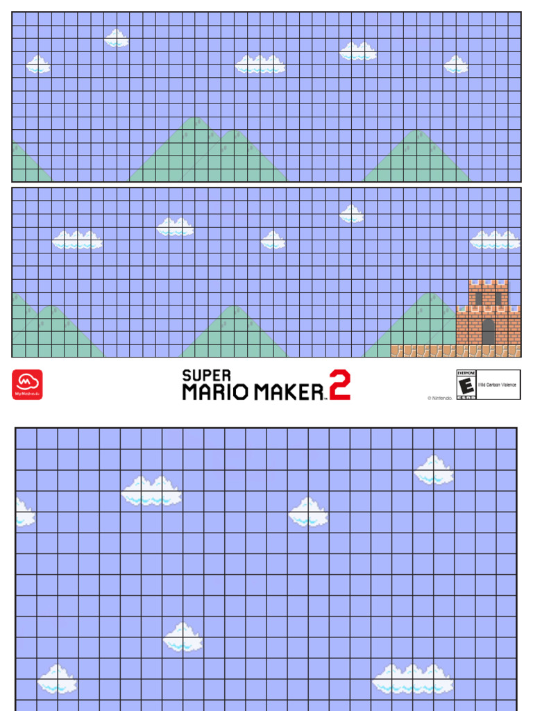 SuperMarioMaker2 Course Planning Sheets | PDF
