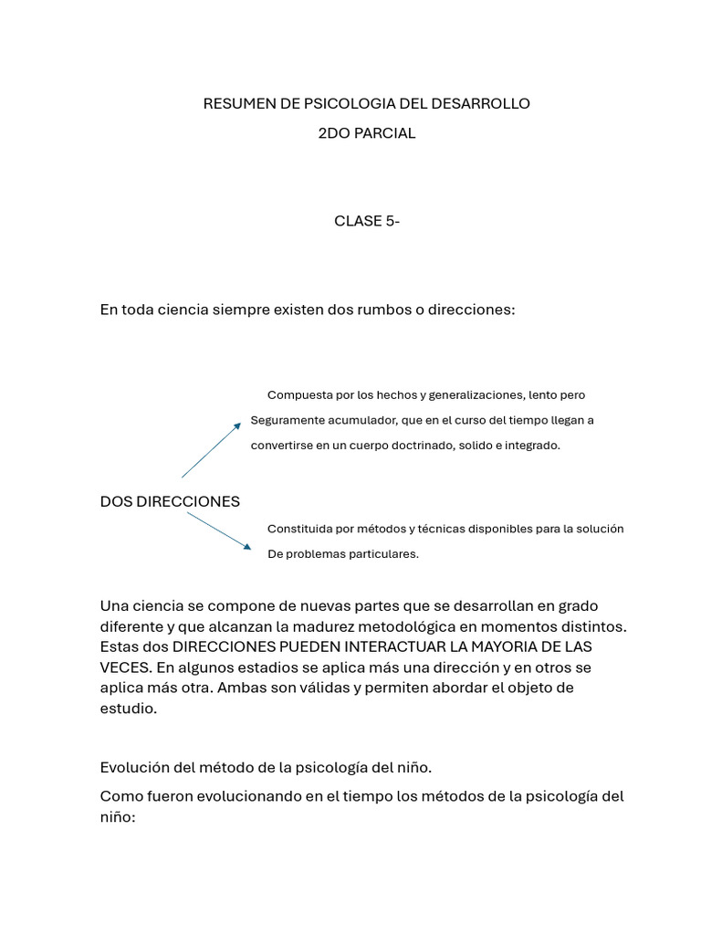 Resumen Psico Del Desarrollo 2do Parcial Mili | PDF | Aprendizaje | Sicología