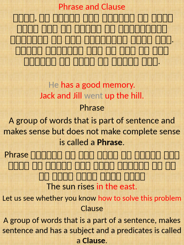 5 Phrase & Clause | PDF