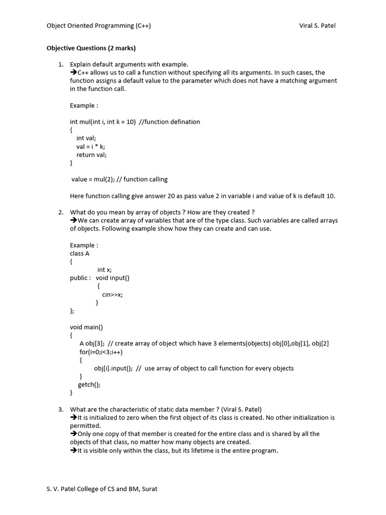 Assg1_OOP_solution | PDF | Parameter (Computer Programming) | Computer ... Assg1_OOP_solution | PDF | Parameter (Computer Programming) | Computer ...