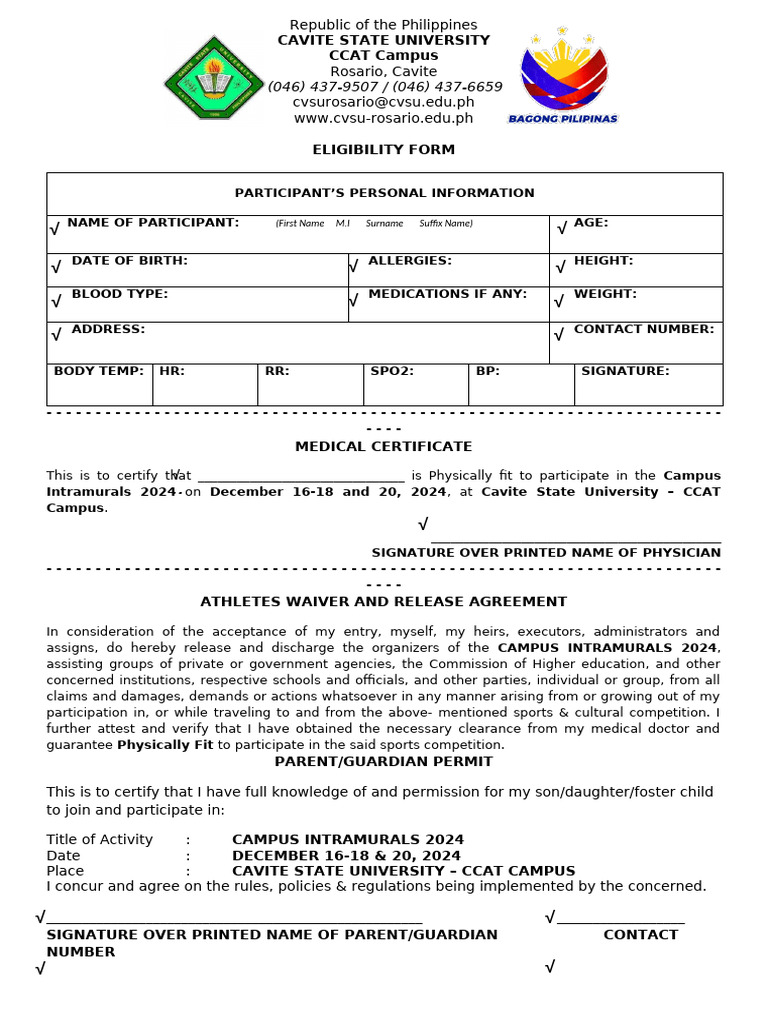 ELIGIBILITY-FORM-INTRAMS-2024 | PDF