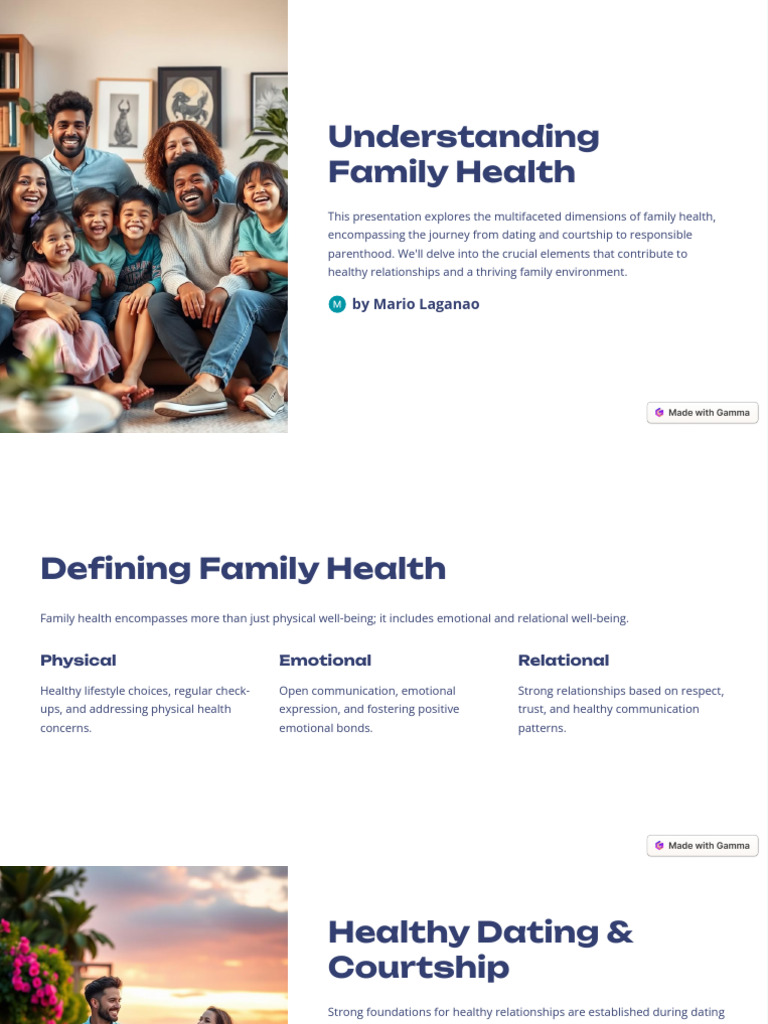 Family Health: Building Strong Relationships | PDF | Psychological ...
