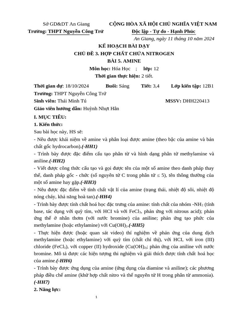 KHBD-L P 12B1-BÀI AMINE-n P | PDF