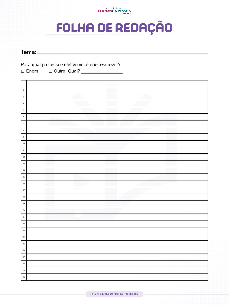 Proposta de Redação Folha | PDF