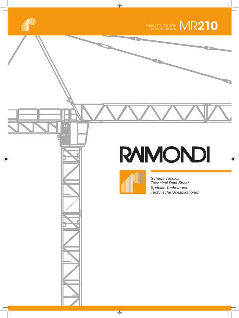 Raimondi Tower Cranes Spec E1dffa | PDF