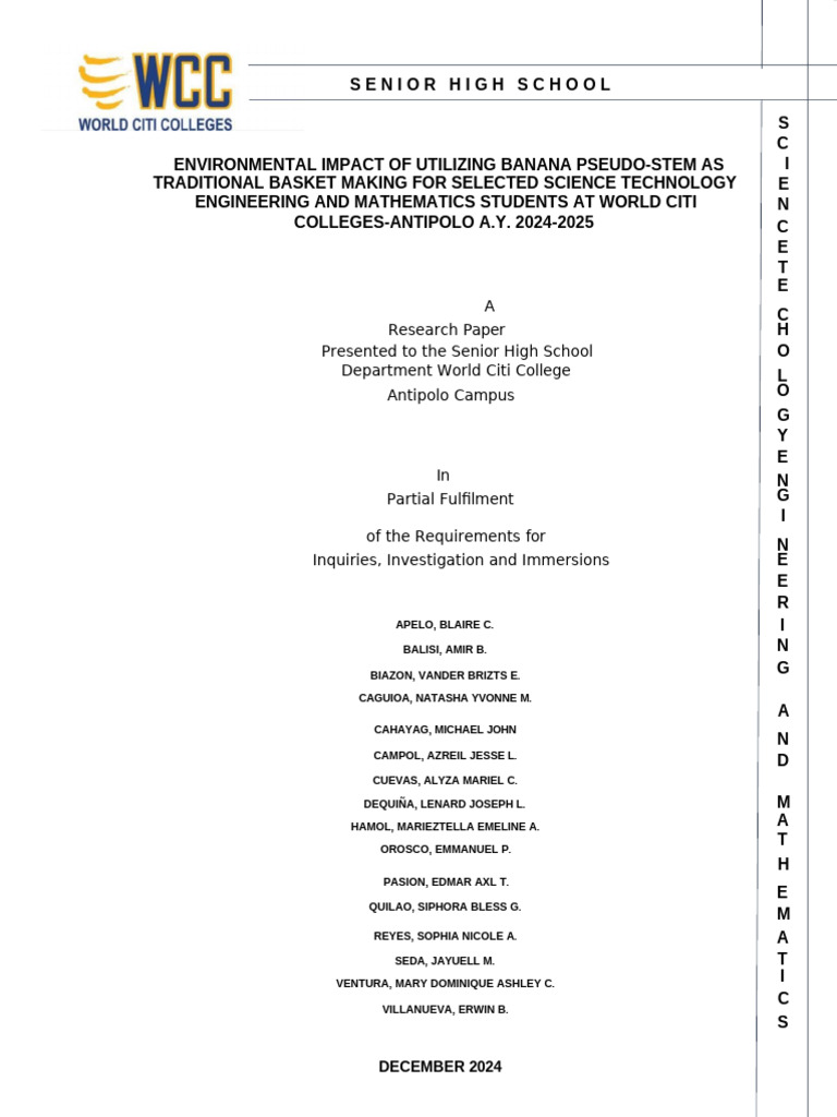 3is G3 Final HardBind-1 | PDF | Sustainability | Banana