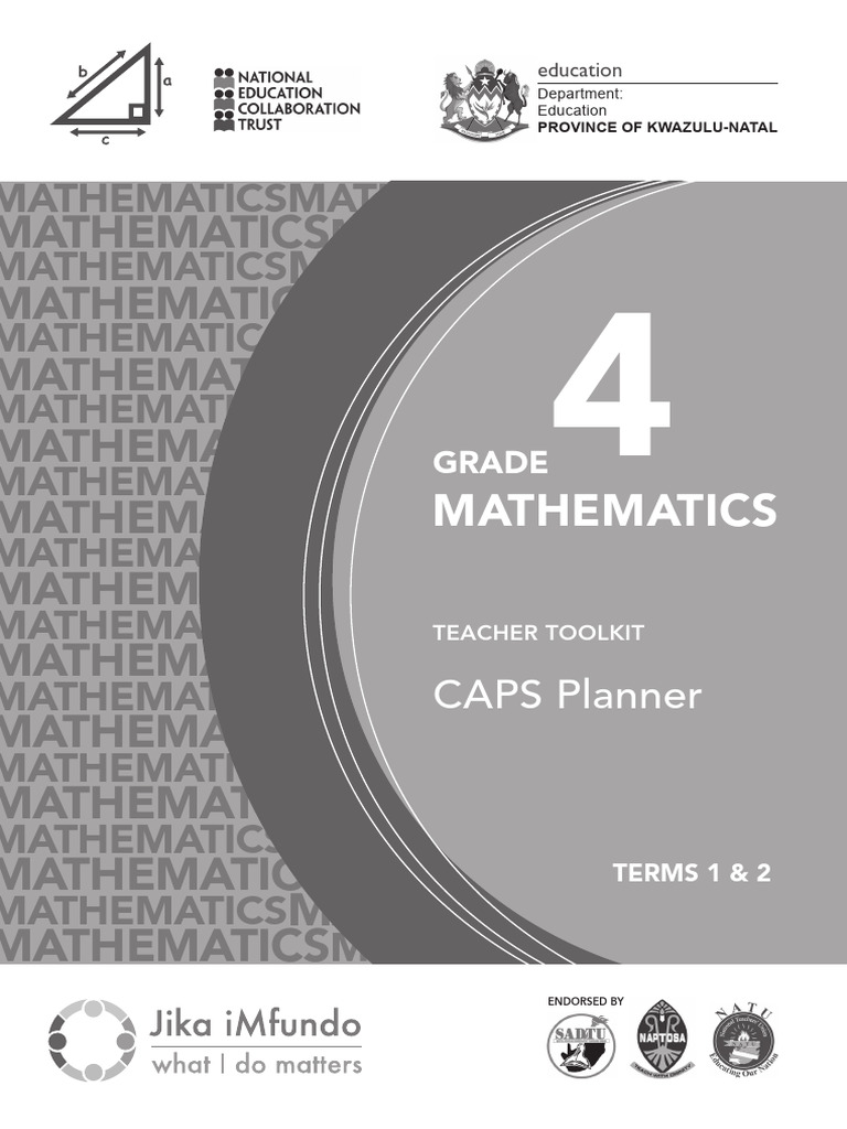 Grade 4 Math CAPS Planner Guide | PDF | Educational Assessment | Curriculum