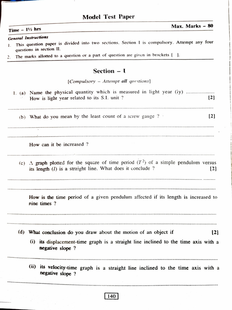 9th model paper 1 | PDF | Waves | Magnetic Field
