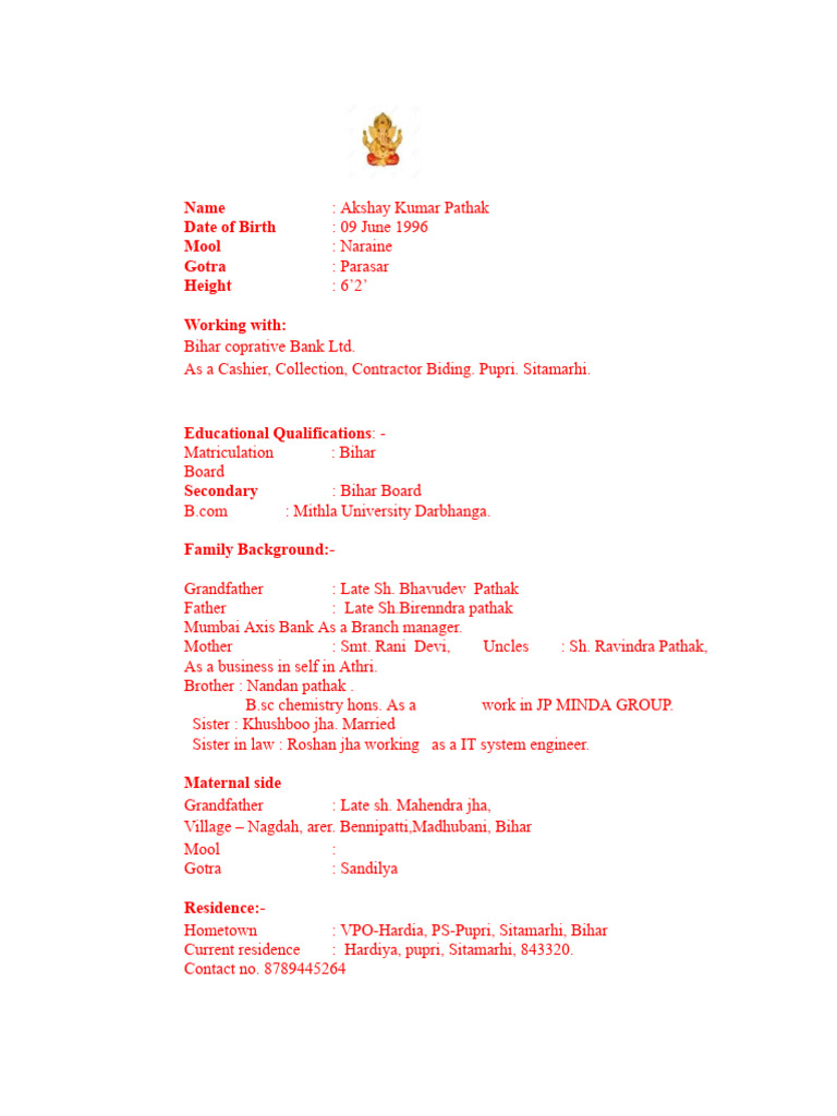 Akshay Kumar Pathak: Profile & Background | PDF