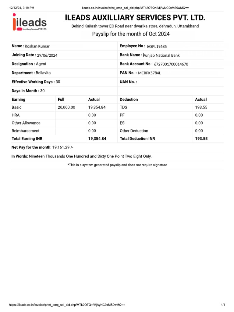 Roshan Kumar (oct) (1) | PDF