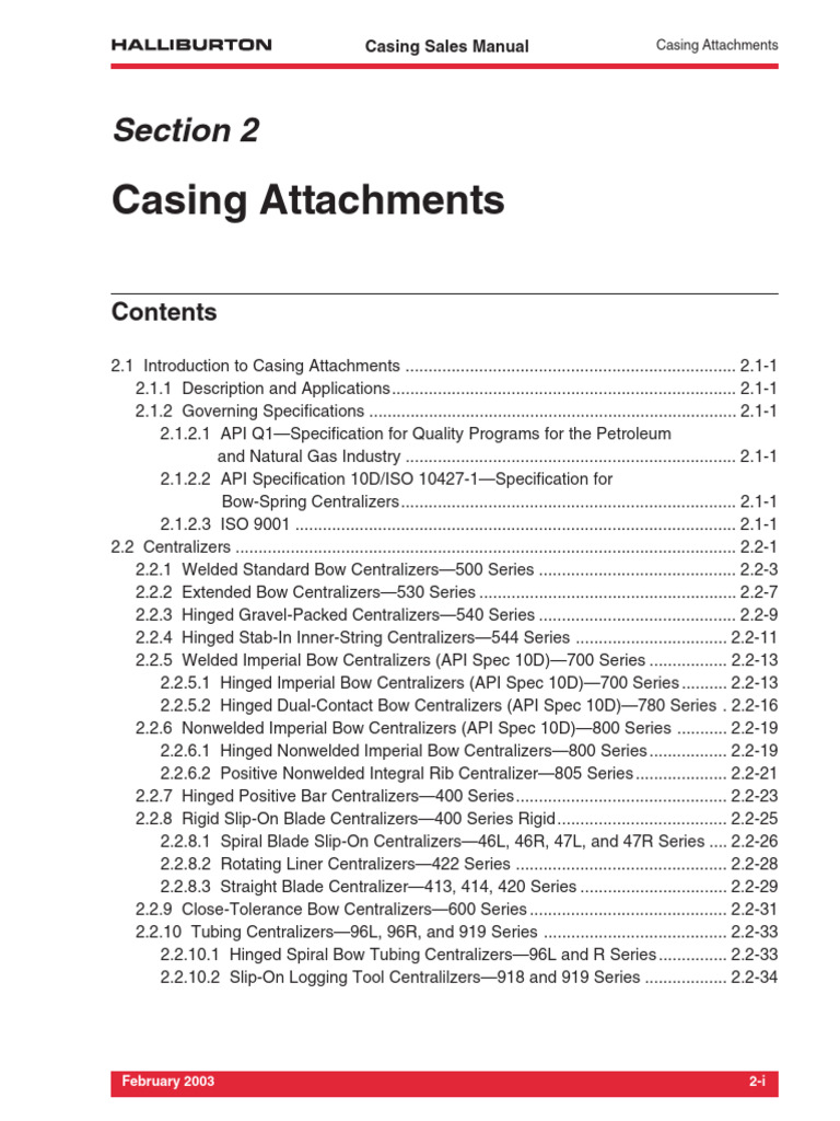 section2 | PDF | Casing (Borehole) | Mechanical Engineering