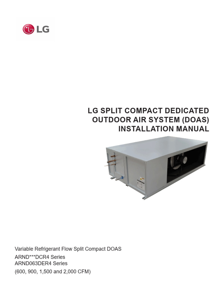 IM Split Compact DOAS | PDF | Electrical Wiring | Duct (Flow)