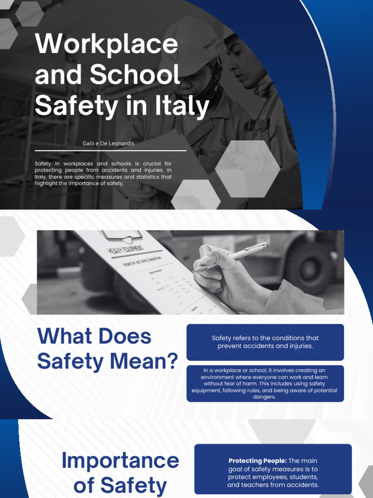 Workplace and School Safety in Italy | PDF | Occupational Safety And ...