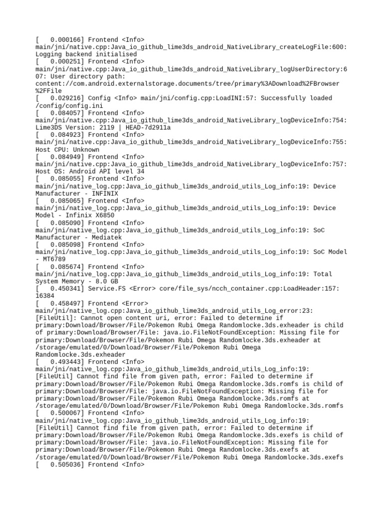 Lime3ds Log | PDF | Computing | Computer Science