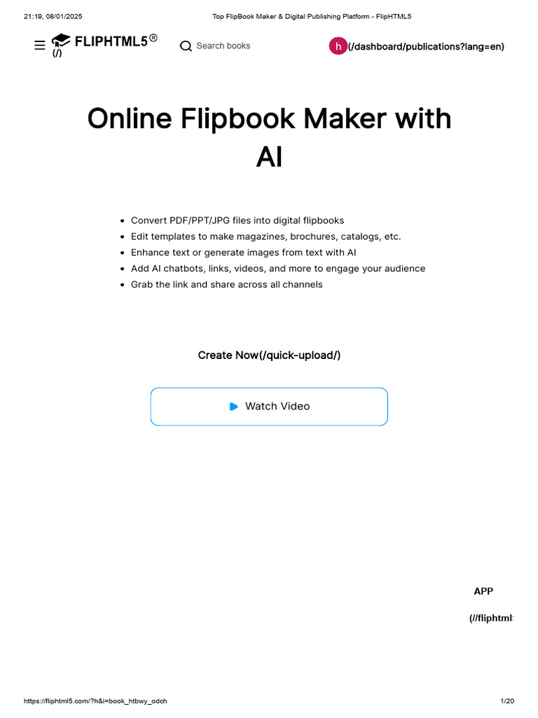 Top FlipBook Maker & Digital Publishing Platform - FlipHTML5 | PDF | Mobile App | Word Press