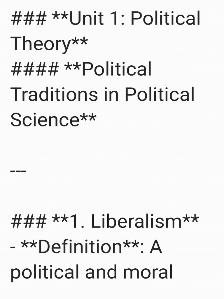 Political Theory | PDF