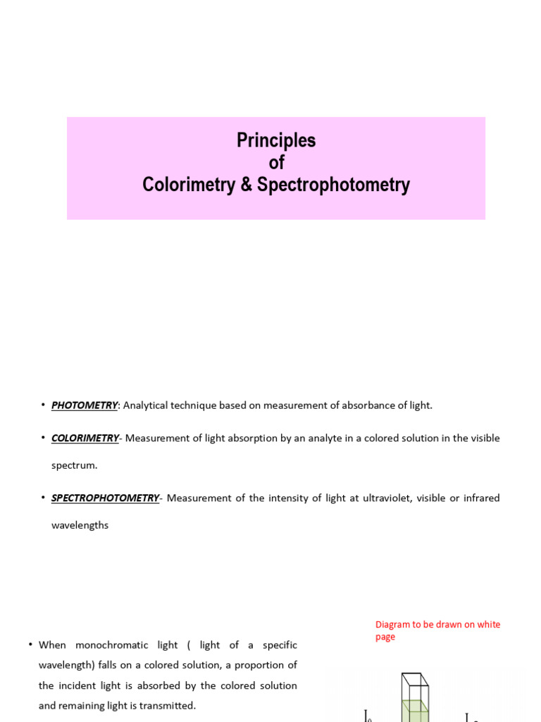 Biochemistry Practical 5 | PDF | Absorbance | Spectrophotometry