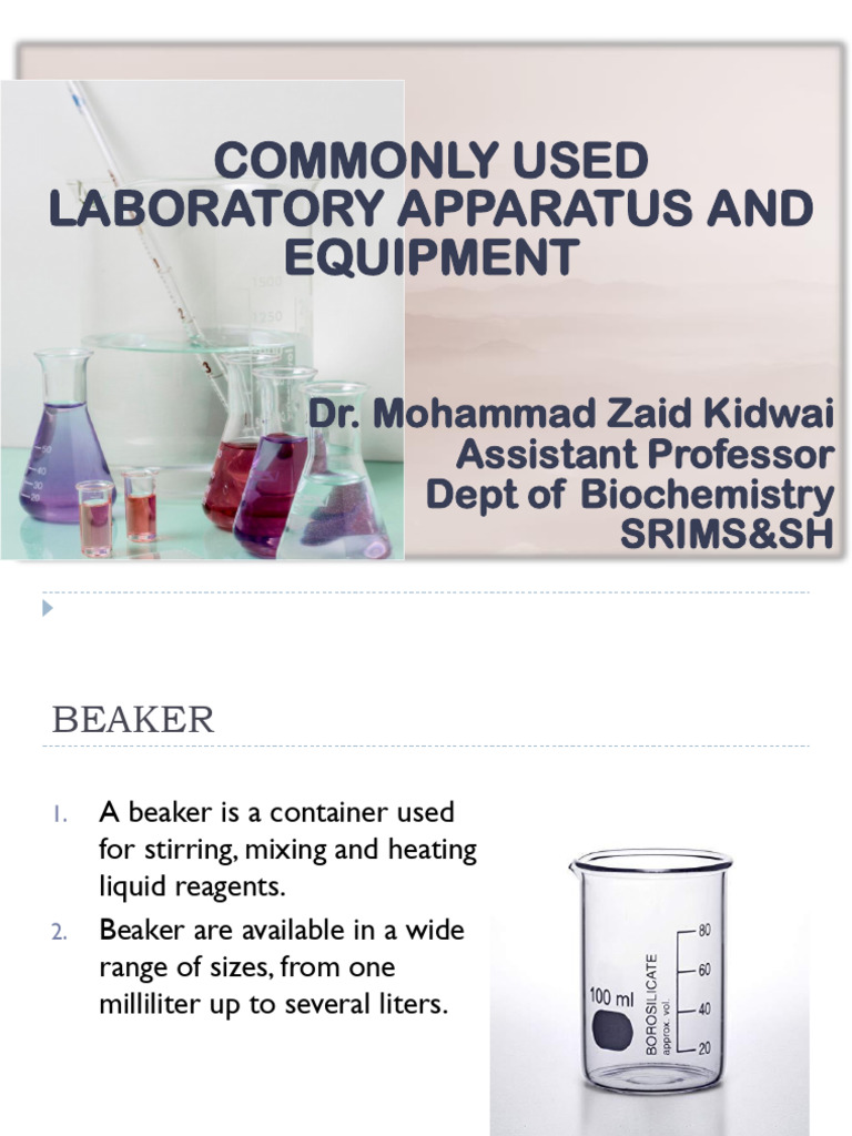 Biochemistry Practical 1 (Laboratory Apparatus) | PDF | Centrifuge ...