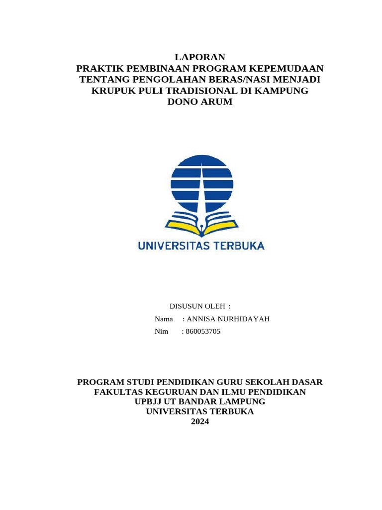 PBKK PEMBUATAN KRUPUK PULI OK | PDF