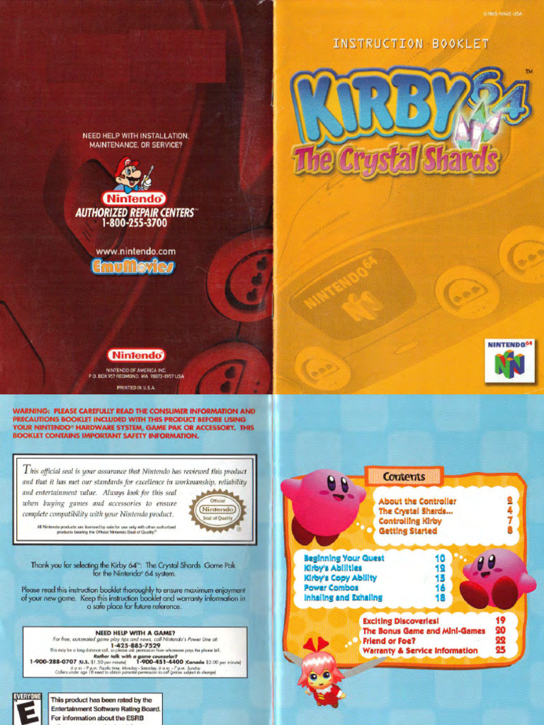 Kirby 64 - The Crystal Shards (USA) | PDF