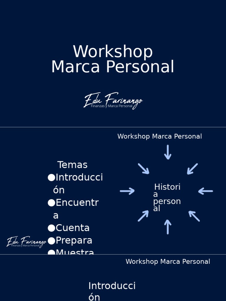 Taller de Marca Personal | PDF | Marca | Comunicación