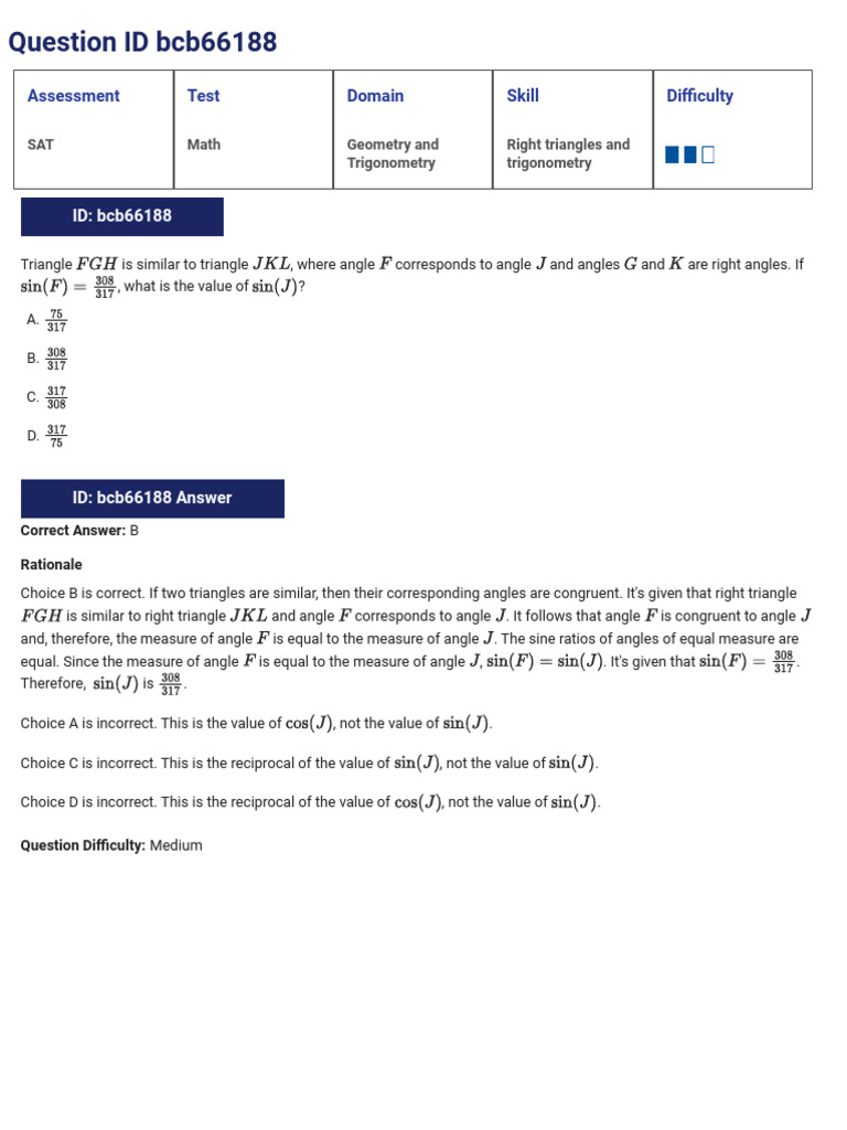 SAT Suite Question Bank - Results | PDF