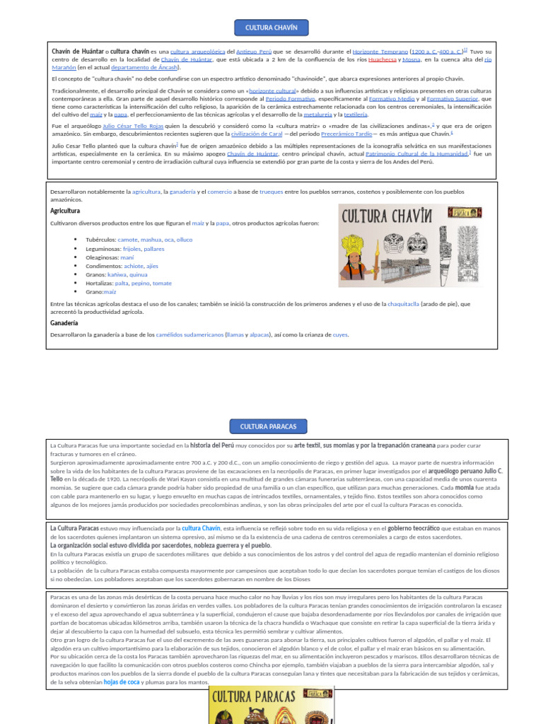Tema CCSS | PDF | Era precolombina | Andes