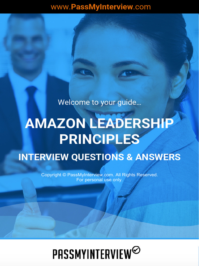 Amazon Leadership Principles Interview Questions and Answers Tracked ...