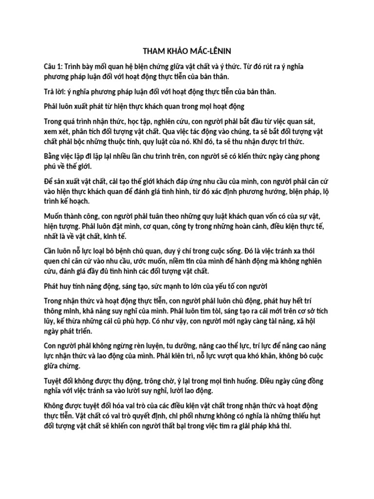 Tham KH o Mác | PDF