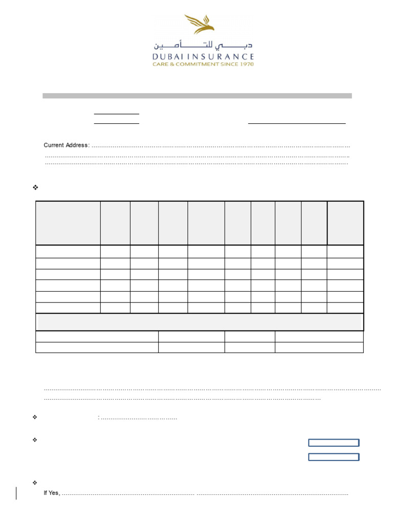 Individual Medical Application Form | PDF | Endocrine System | Pregnancy