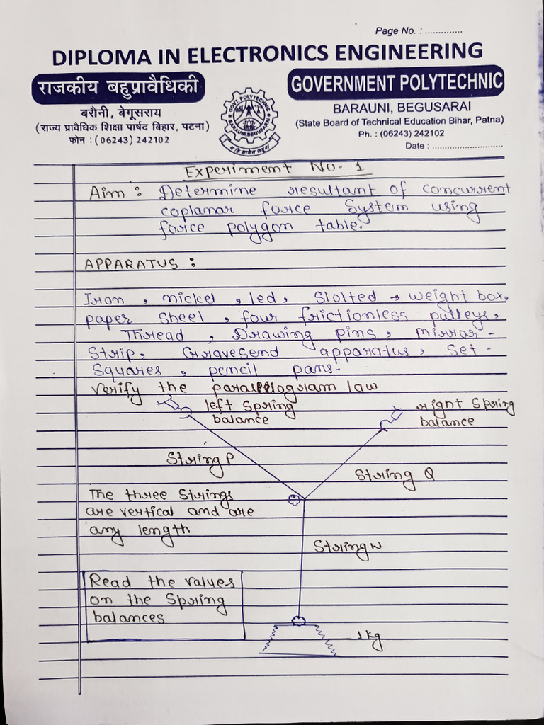experiment no. 1 | PDF