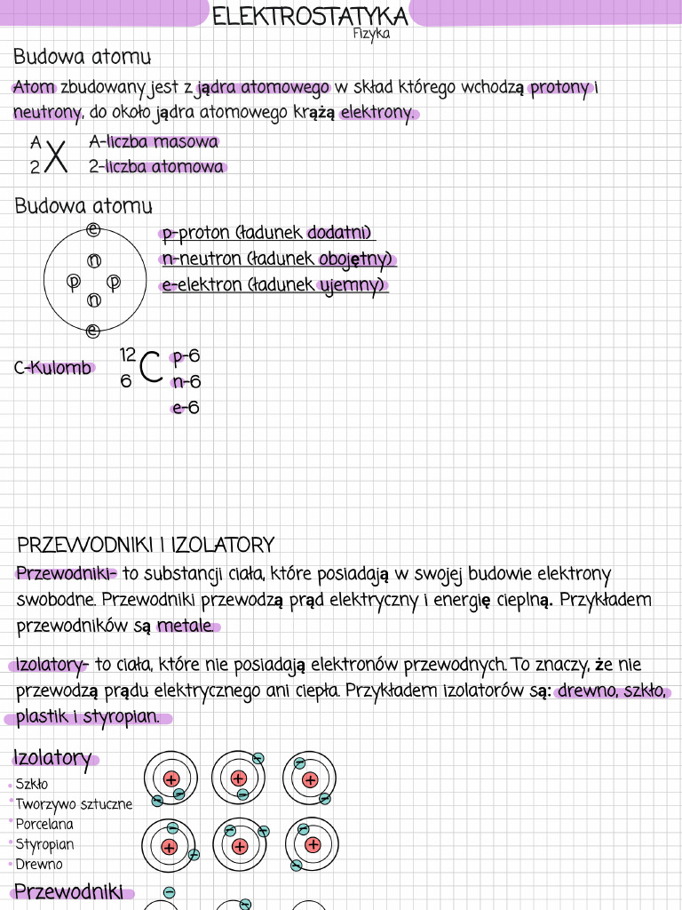 Fizyka Elektrostatyka | PDF