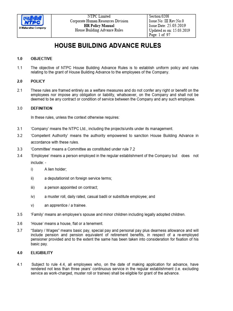 HBA Rules | PDF | Interest | Employment