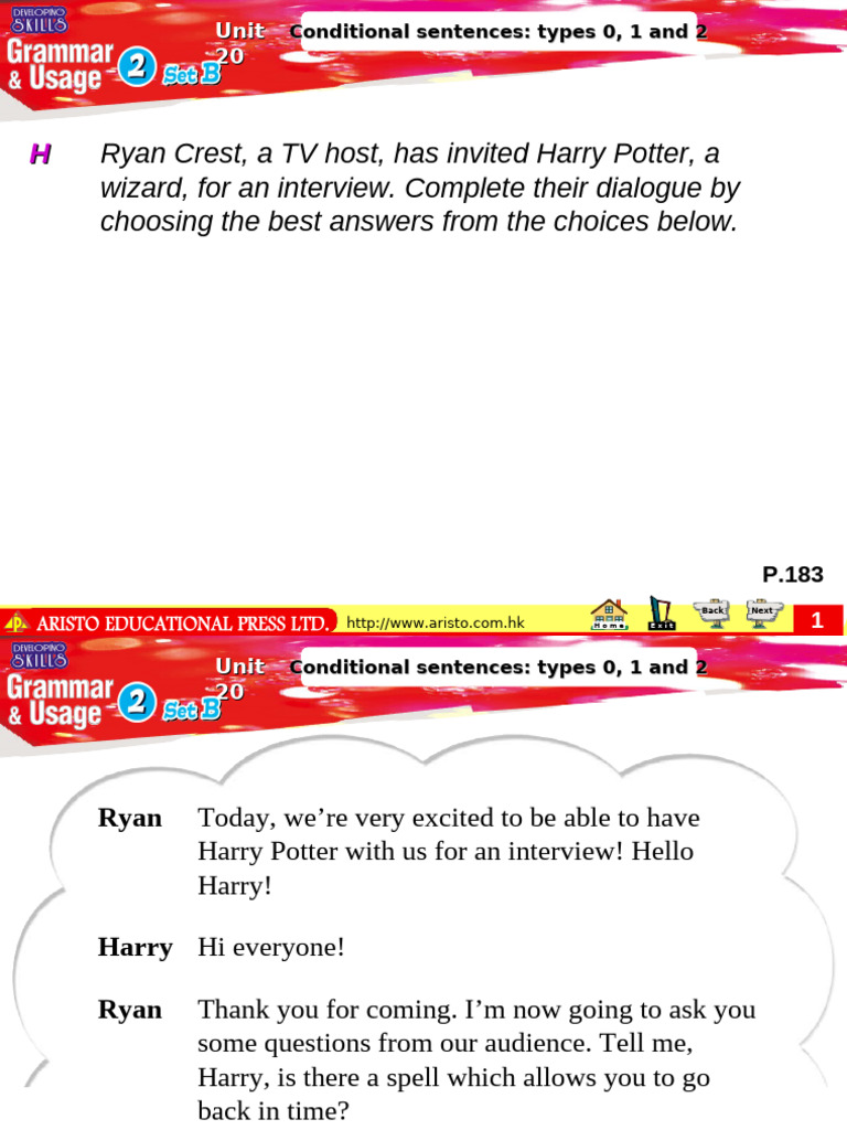 Grammar_2B_U20_h | PDF | Harry Potter