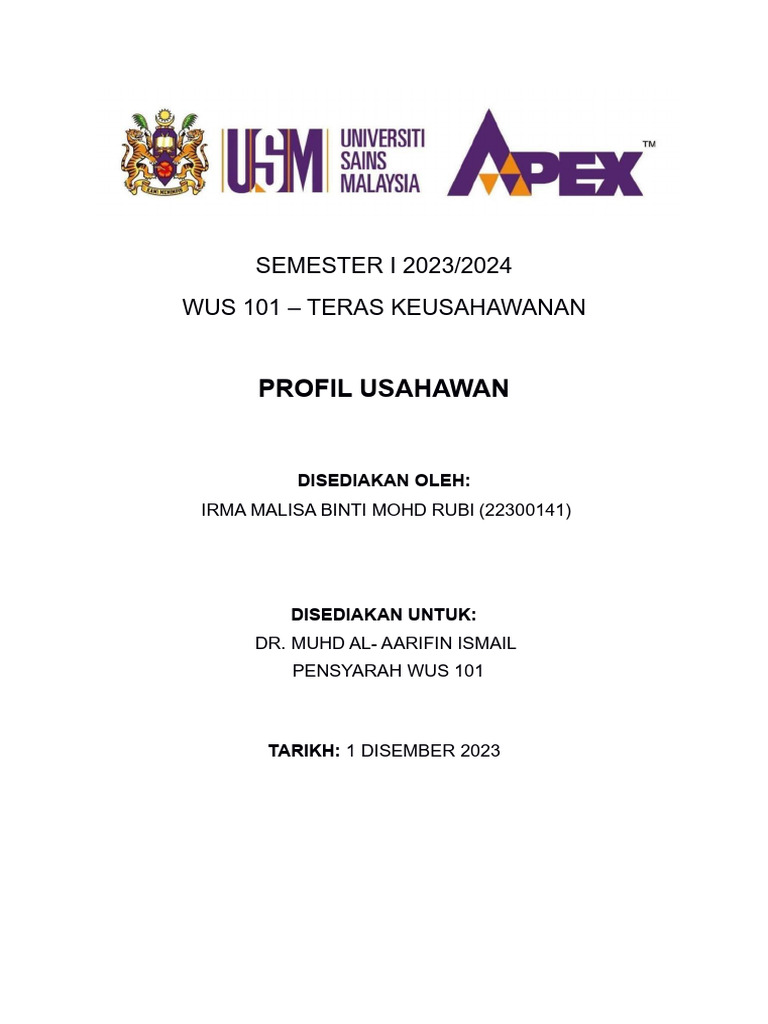 Profil Usahawan | PDF