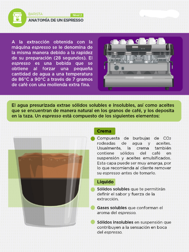 Anatomía de Un Espresso | PDF