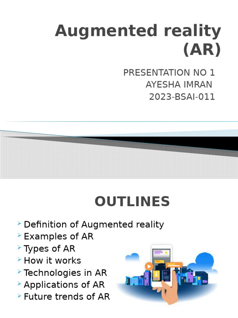 Augmented Reality (AR) | PDF | Augmented Reality | Computing