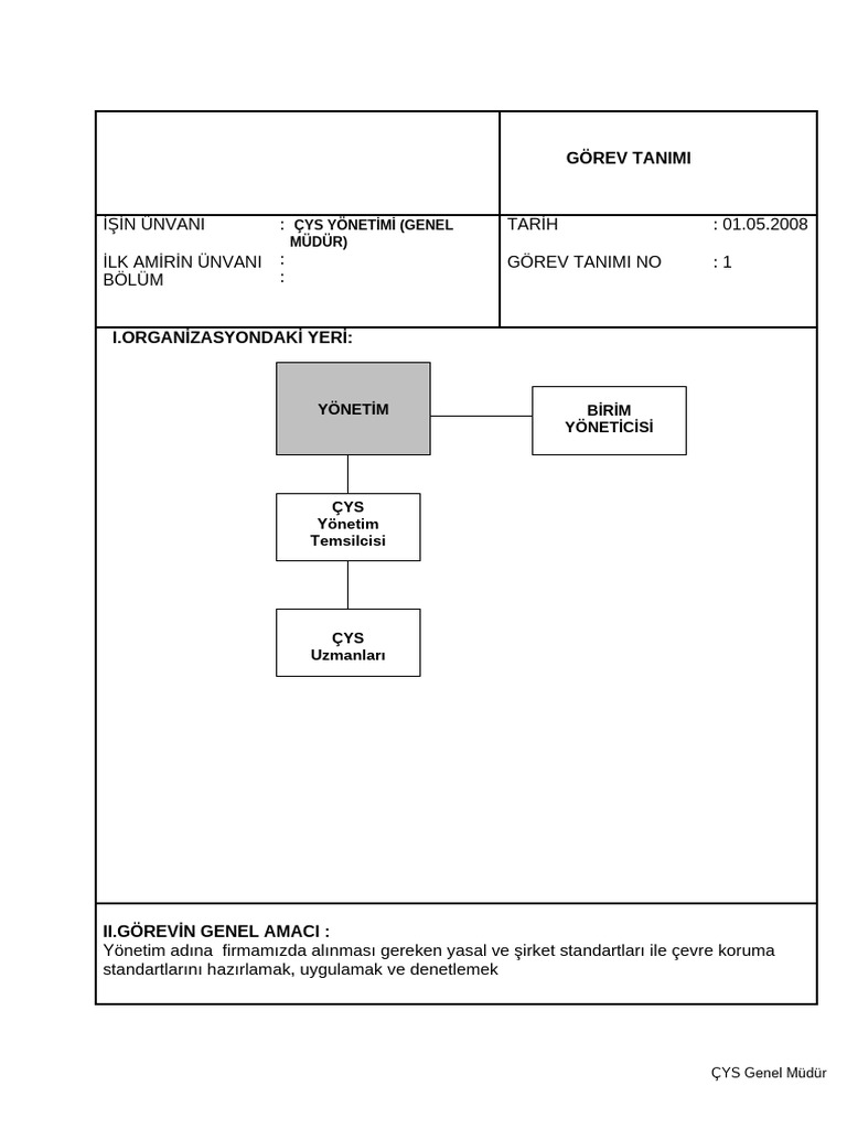 Cys Genel Mudur | PDF