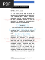 RA11131 Criminology Reviewer | PDF