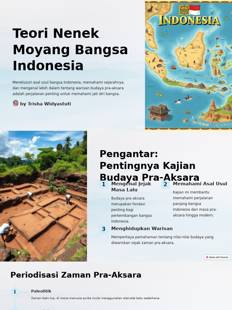 Teori Nenek Moyang Bangsa Indonesia | PDF