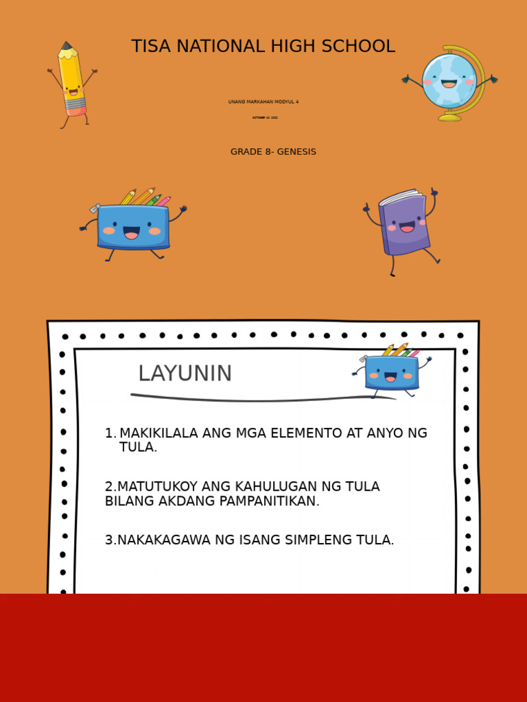 Elemento at Anyo NG Tula | PDF