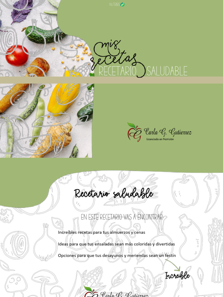 Recetario Saludable | PDF | ensalada | Panes