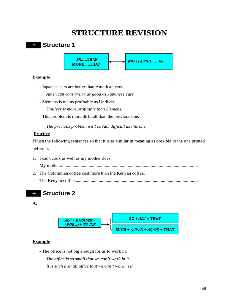 05.Structure Revision | PDF | Perfect (Grammar) | Semantic Units